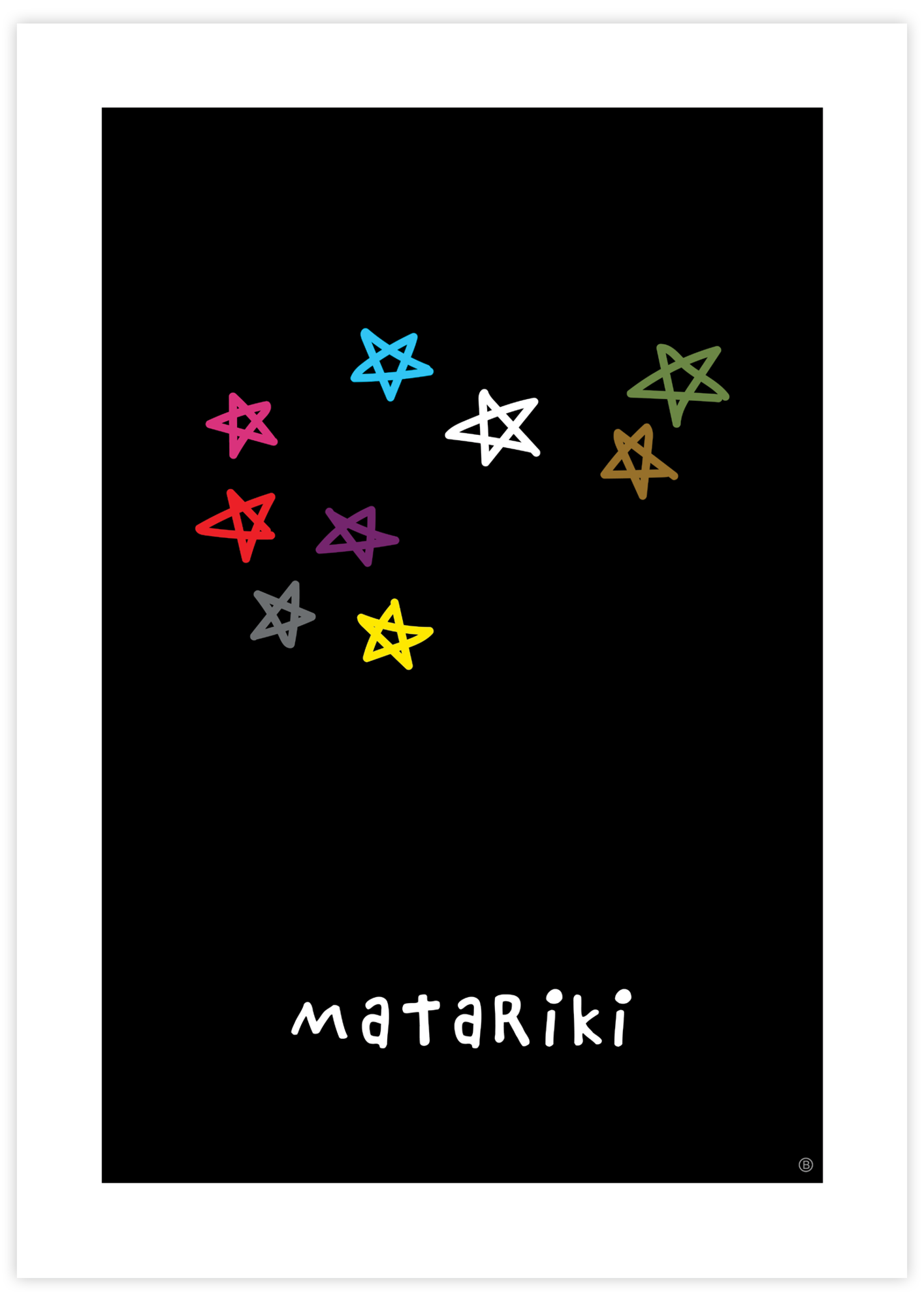 Matariki Stars Kids Art Print by Art & Realism | Art & Realism