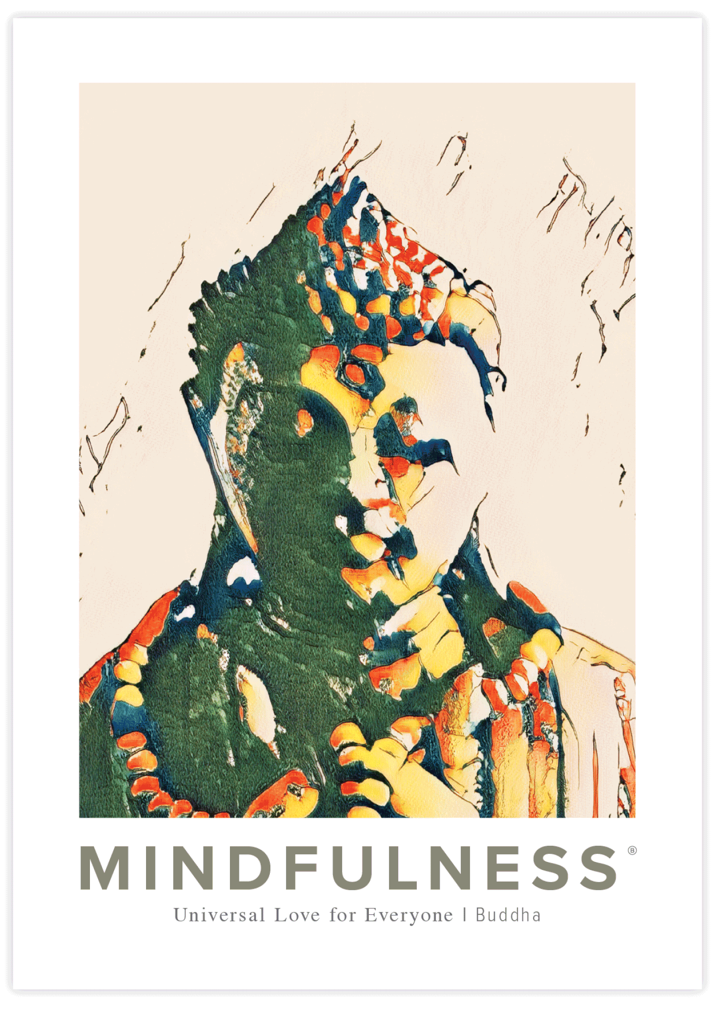Mindfulness Buddha Art Print by Art & Realism | Art & Realism