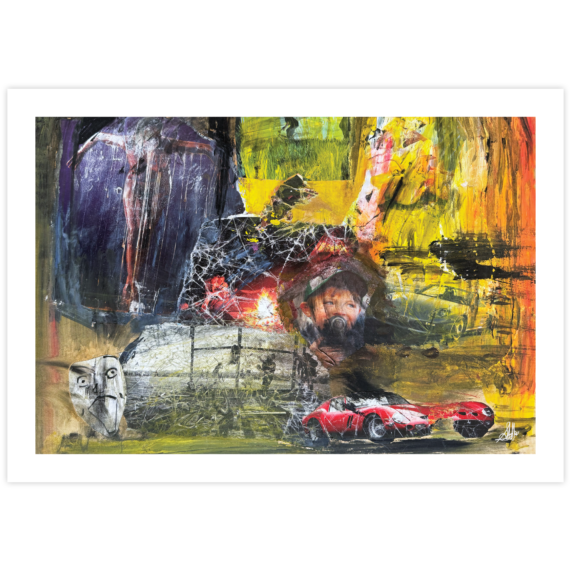 Red Car Art Print by Skye Kelly | Art & Realism