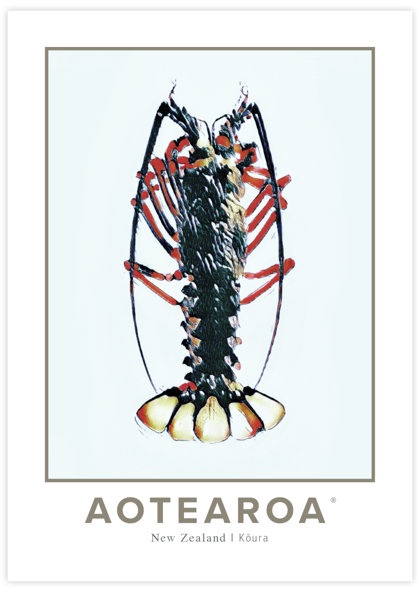 Aotearoa Kōura Art Print by Art & Realism | Art & Realism