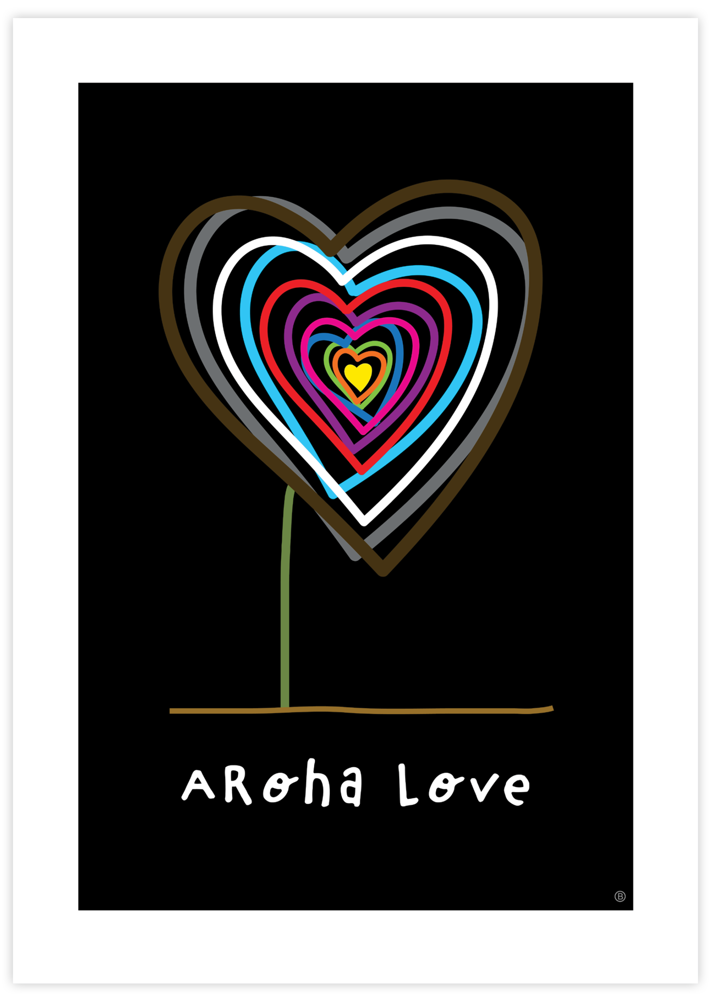 Aroha Love by Art & Realism Kids Art Print | Art & Realism